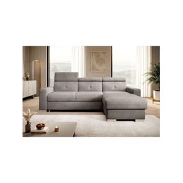 MF Design Falcon Recamiere Rechts in Mausgrau - (L) 248 x (B) 248 x (H) 95 cm | Gr.: onesize