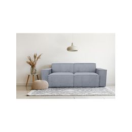 MF Design 2-Sitzer-Sofa Element in Cord Grau in Grau - (L) 210 x (B) 210 x (H) 74 cm | Gr.: onesize