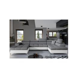 MF Design Eduard Recamiere Rechts in Grau - (L) 205 x (B) 337 x (H) 88 cm | Gr.: onesize
