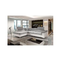 MF Design Eduardo Recamiere Links in Grau - (L) 202 x (B) 275 x (H) 88 cm | Gr.: onesize