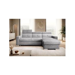 MF Design Falcon Recamiere Rechts in Grau - (L) 248 x (B) 248 x (H) 95 cm | Gr.: onesize