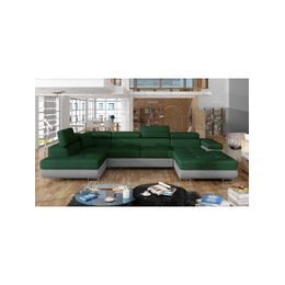 MF Design Rodri Recamiere Links in Smaragd - (L) 202 x (B) 345 x (H) 90 cm | Gr.: onesize