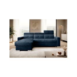 MF Design Falcon Recamiere Links in Blau - (L) 248 x (B) 248 x (H) 95 cm | Gr.: onesize