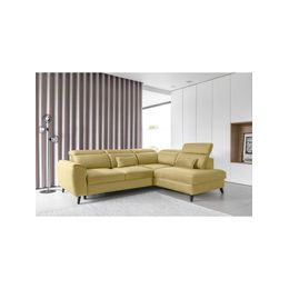 MF Design Nobel Recamiere Rechts in Gelb - (L) 265 x (B) 265 x (H) 100 cm | Gr.: onesize