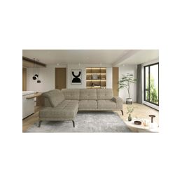 MF Design Neviro Recamiere Links in Braun - (L) 200 x (B) 275 x (H) 98 cm | Gr.: onesize