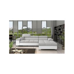 MF Design Ricky Recamiere Rechts in Grau - (L) 205 x (B) 281 x (H) 88 cm | Gr.: onesize