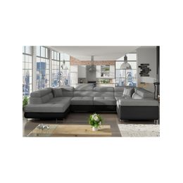 MF Design Lavin Recamiere Links in Hellgrau - (L) 340 x (B) 340 x (H) 90 cm | Gr.: onesize