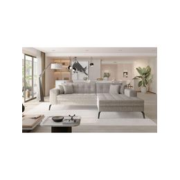 MF Design Sokka Recamiere Rechts in Grau - (L) 292 x (B) 292 x (H) 84 cm | Gr.: onesize