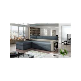 MF Design Narkos Recamiere Links in Blau - (L) 160 x (B) 250 x (H) 85 cm | Gr.: onesize