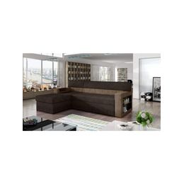 MF Design Narkos Recamiere Links in Braun - (L) 160 x (B) 250 x (H) 85 cm | Gr.: onesize