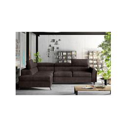 MF Design Katara Recamiere Links in Dunkelbraun - (L) 265 x (B) 265 x (H) 92 cm | Gr.: onesize
