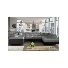 MF Design Lavin Recamiere Rechts in Hellgrau - (L) 340 x (B) 340 x (H) 90 cm | Gr.: onesize