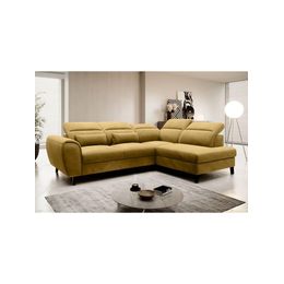 MF Design Nobel Recamiere Rechts in Senfgelb - (L) 265 x (B) 265 x (H) 100 cm | Gr.: onesize