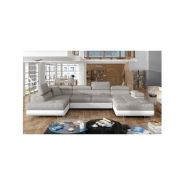 MF Design Rodri Recamiere Links in Grau - (L) 202 x (B) 345 x (H) 90 cm | Gr.: onesize