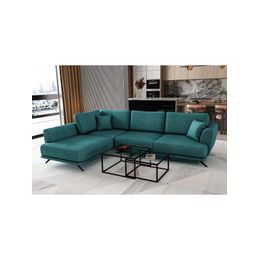 MF Design Lardo Recamiere Links in Blau - (L) 191 x (B) 276 x (H) 90 cm | Gr.: onesize
