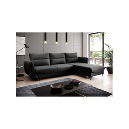 MF Design Sonic Recamiere Rechts in Schwarz - (L) 276 x (B) 276 x (H) 100 cm | Gr.: onesize