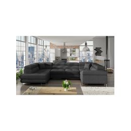 MF Design Lavin Recamiere Links in Anthrazit - (L) 340 x (B) 340 x (H) 90 cm | Gr.: onesize
