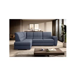 MF Design Silver Recamiere Links in Marineblau - (L) 270 x (B) 270 x (H) 93 cm | Gr.: onesize