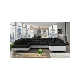 MF Design Lavin Recamiere Links in Schwarz - (L) 340 x (B) 340 x (H) 90 cm | Gr.: onesize