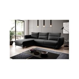 MF Design Sonic Recamiere Links in Schwarz - (L) 276 x (B) 276 x (H) 100 cm | Gr.: onesize