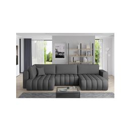 MF Design Bonita Recamiere Rechts in Grau - (L) 175 x (B) 350 x (H) 92 cm | Gr.: onesize