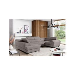 MF Design Esco Recamiere Links in Lila - (L) 200 x (B) 336 x (H) 92 cm | Gr.: onesize