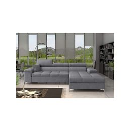 MF Design Ricky Recamiere Rechts in Grau - (L) 205 x (B) 281 x (H) 88 cm | Gr.: onesize