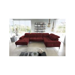 MF Design Nevido Recamiere Rechts in Tawny Port - (L) 201 x (B) 350 x (H) 77 cm | Gr.: onesize