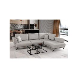 MF Design Lardo Recamiere Rechts in Grau - (L) 191 x (B) 276 x (H) 90 cm | Gr.: onesize