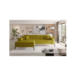 MF Design Sokka Recamiere Links in Senfgelb - (L) 292 x (B) 292 x (H) 84 cm | Gr.: onesize