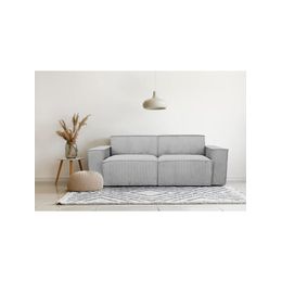 MF Design 2-Sitzer-Sofa Element in Cord Taupe in Taupe - (L) 210 x (B) 210 x (H) 74 cm | Gr.: onesize
