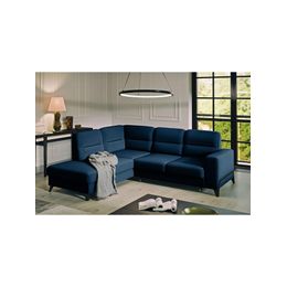 MF Design Cassada Recamiere Links in Marineblau - (L) 237 x (B) 277 x (H) 100 cm | Gr.: onesize