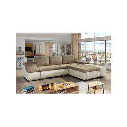 MF Design Onitaro Recamiere Rechts in Beige - (L) 200 x (B) 295 x (H) 82 cm | Gr.: onesize
