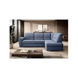 MF Design Silver Recamiere Rechts in Navyblau - (L) 270 x (B) 270 x (H) 93 cm | Gr.: onesize