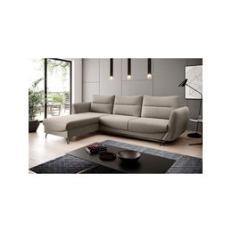 MF Design Sonic Recamiere Links in Hellbraun - (L) 276 x (B) 276 x (H) 100 cm | Gr.: onesize