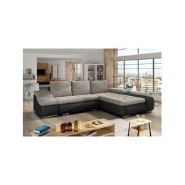 MF Design Onitaro Recamiere Rechts in Grau - (L) 200 x (B) 295 x (H) 82 cm | Gr.: onesize