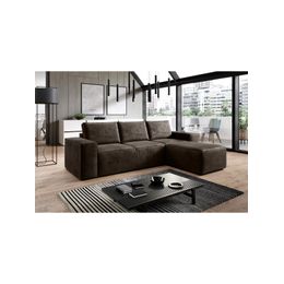 MF Design Rush Recamiere Rechts in Dunkelbraun - (L) 302 x (B) 302 x (H) 95 cm | Gr.: onesize