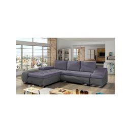 MF Design Onitaro Recamiere Links in Lila - (L) 200 x (B) 295 x (H) 82 cm | Gr.: onesize