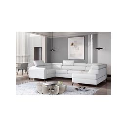 MF Design Esco Recamiere Rechts in Wei&szlig; - (L) 200 x (B) 336 x (H) 92 cm | Gr.: onesize