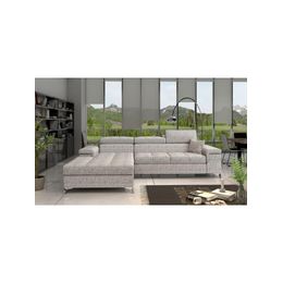 MF Design Ricky Recamiere Links in Grau - (L) 205 x (B) 281 x (H) 88 cm | Gr.: onesize