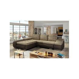 MF Design Onitaro Recamiere Links in Beige - (L) 200 x (B) 295 x (H) 82 cm | Gr.: onesize