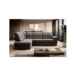 MF Design Silver Recamiere Links in Dunkelbraun - (L) 270 x (B) 270 x (H) 93 cm | Gr.: onesize