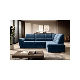 MF Design Silver Recamiere Rechts in Marineblau - (L) 270 x (B) 270 x (H) 93 cm | Gr.: onesize