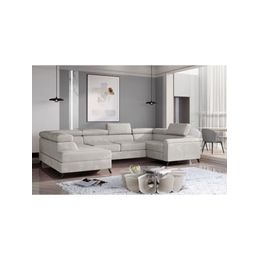 MF Design Esco Recamiere Links in Beige - (L) 200 x (B) 336 x (H) 92 cm | Gr.: onesize