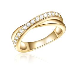 Rafaela Donata Ring Sterling Silber Zirkonia in gelbgold | Gr.: 52