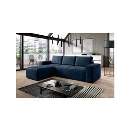 MF Design Rush Recamiere Links in Navyblau - (L) 302 x (B) 302 x (H) 95 cm | Gr.: onesize