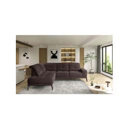 MF Design Neviro Recamiere Links in Hellbraun - (L) 200 x (B) 275 x (H) 98 cm | Gr.: onesize