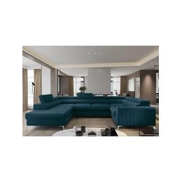 MF Design Luisa Recamiere Links in Blautanne - (L) 202 x (B) 347 x (H) 92 cm | Gr.: onesize