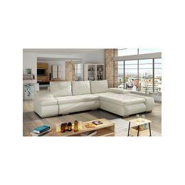 MF Design Onitaro Recamiere Rechts in Elfenbein - (L) 200 x (B) 295 x (H) 82 cm | Gr.: onesize