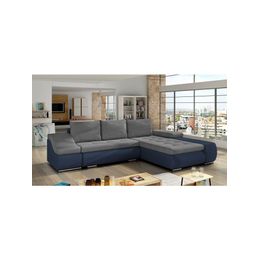 MF Design Onitaro Recamiere Rechts in Grau - (L) 200 x (B) 295 x (H) 82 cm | Gr.: onesize